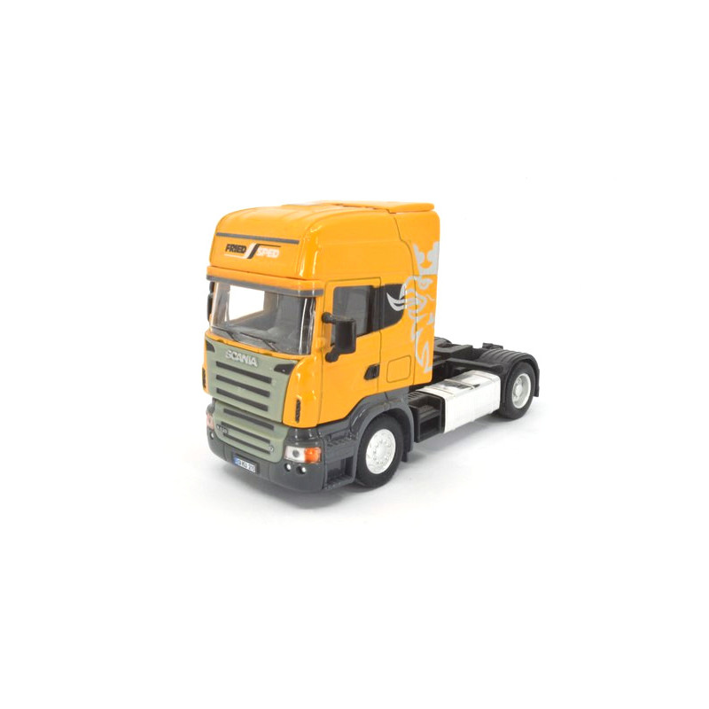 Scania R620 mit Tieflader und Liebherr 556 Radlader